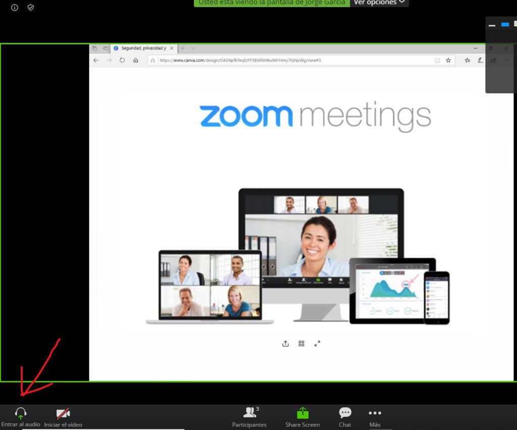 ¿Cómo acceder a una reunión de Zoom Meetings y configurar audio?